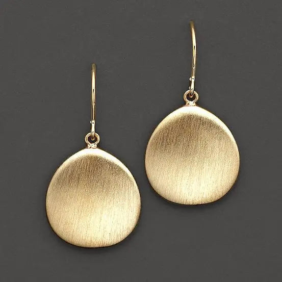 Vintage Golden Plate Earrings – Evelyn Jewellery